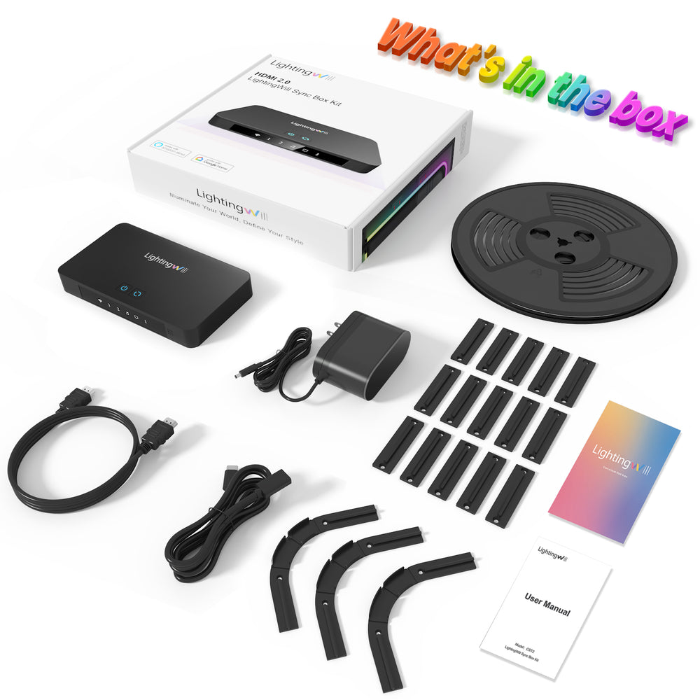 LightingWill HDMI 2.0 Sync Box Kit – Immersive TV Backlight for an Enh