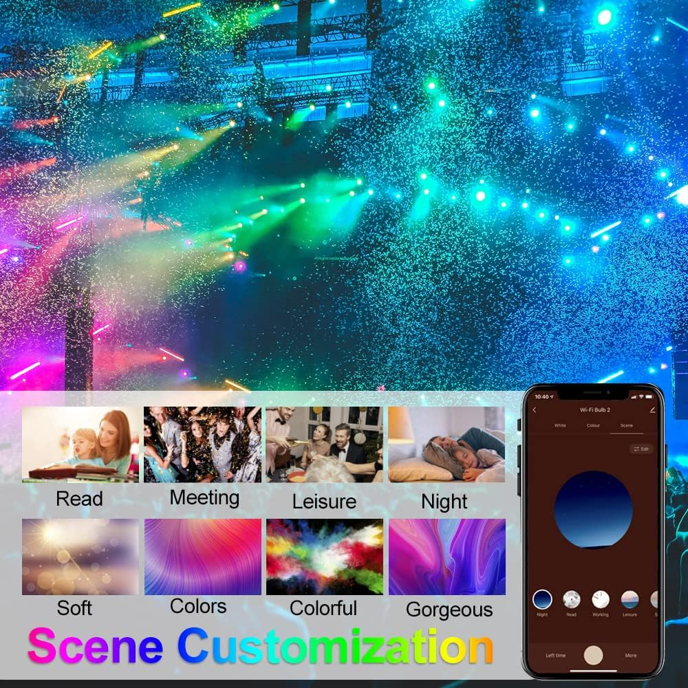 Smart RGB Downlight – WiFi Recessed Lighting, 2 Inch 5W, Dimmable RGB